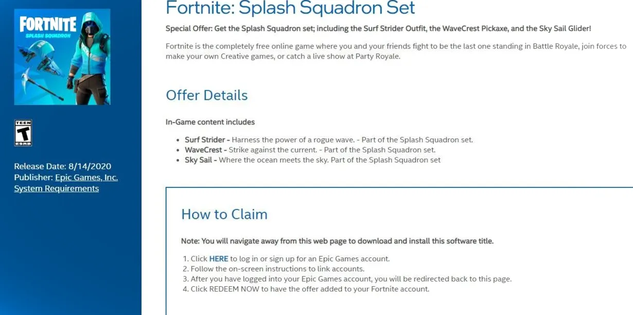 Fortnite: Cómo obtener el diseño Splash Squadron gratis - 4Players Podcast